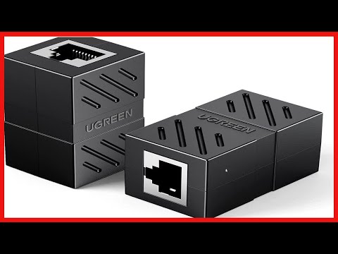 UGREEN RJ45 Coupler 2 Pack in Line Coupler Cat7 Cat6 Cat5e Ethernet Cable Extender Adapter Female to