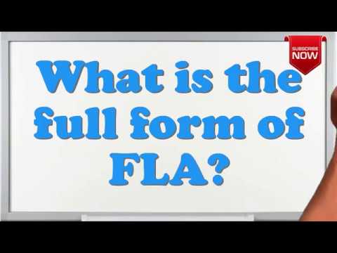 What is the full form of FLA?