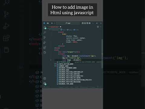 How to add image in html using javascript