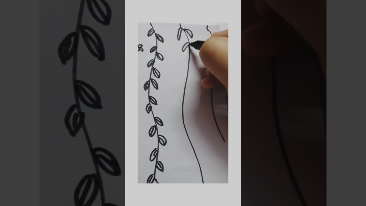 easy vine ideas 🌿 #arttutorial #sketchbook #shorts