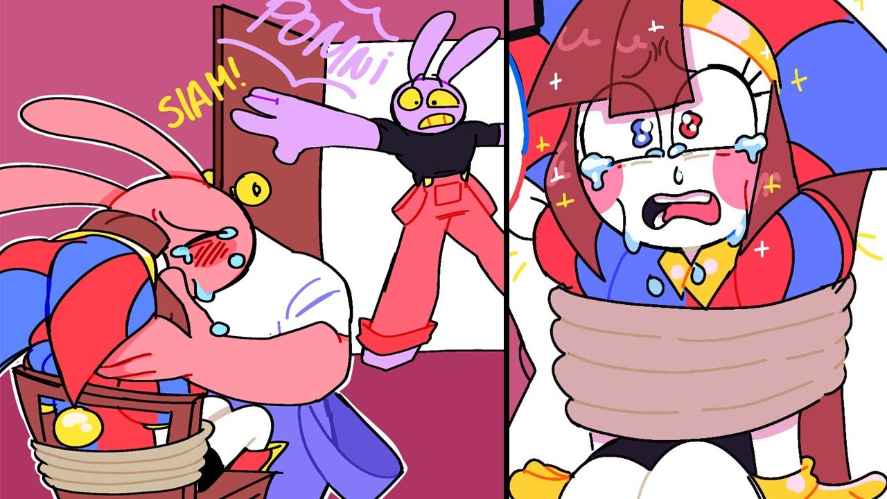 Jax x Pomni Caught in the Act A Desperate Rescue l Circus Comic | TADC