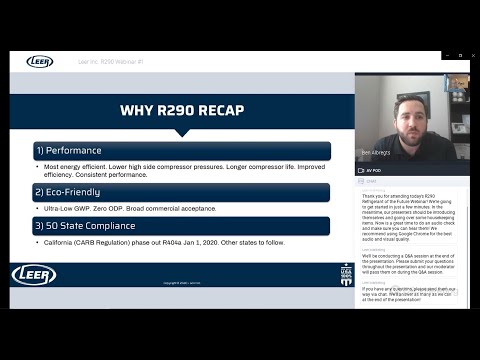 R290 Refrigerant of the Future - Webinar Recording | Leer Inc.