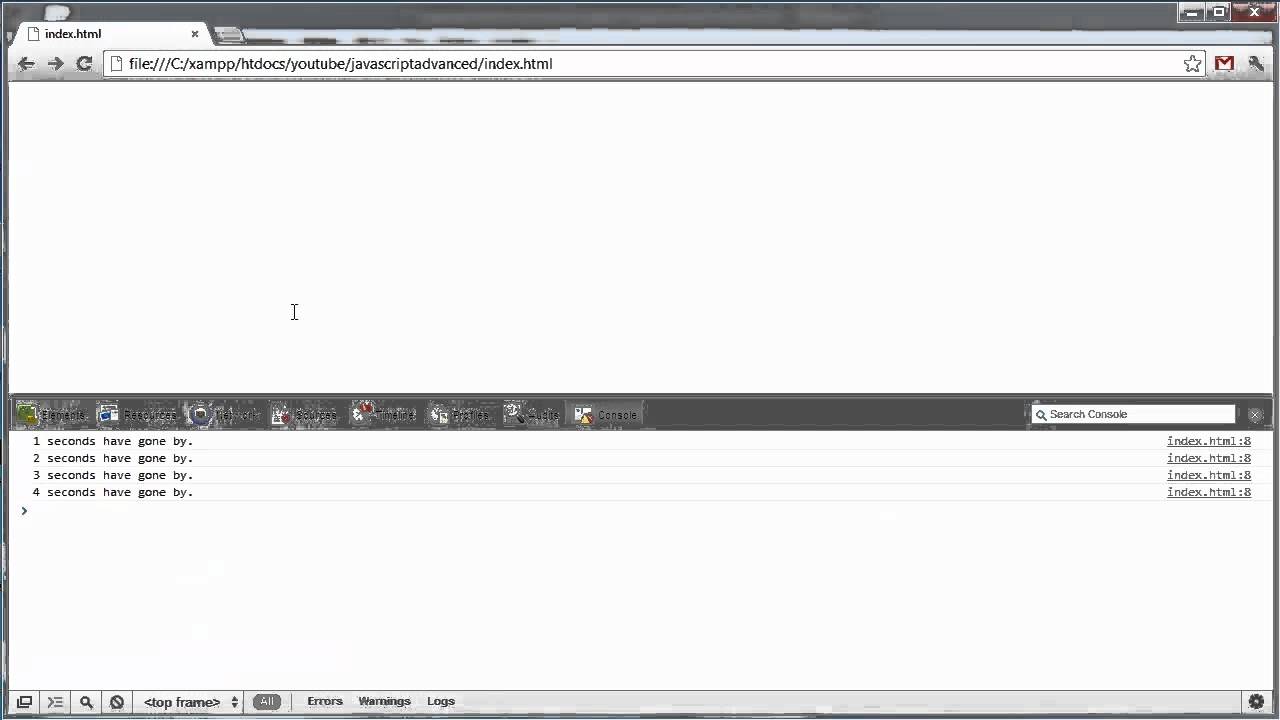 Timers - JavaScript Advanced Tutorial 8