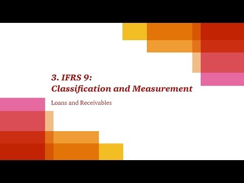 3. IFRS 9: Classification & Measurement - Loans and Receivables