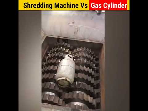 Shredding Machine Vs Gas Cylinder ????/ #experiment / #Shorts