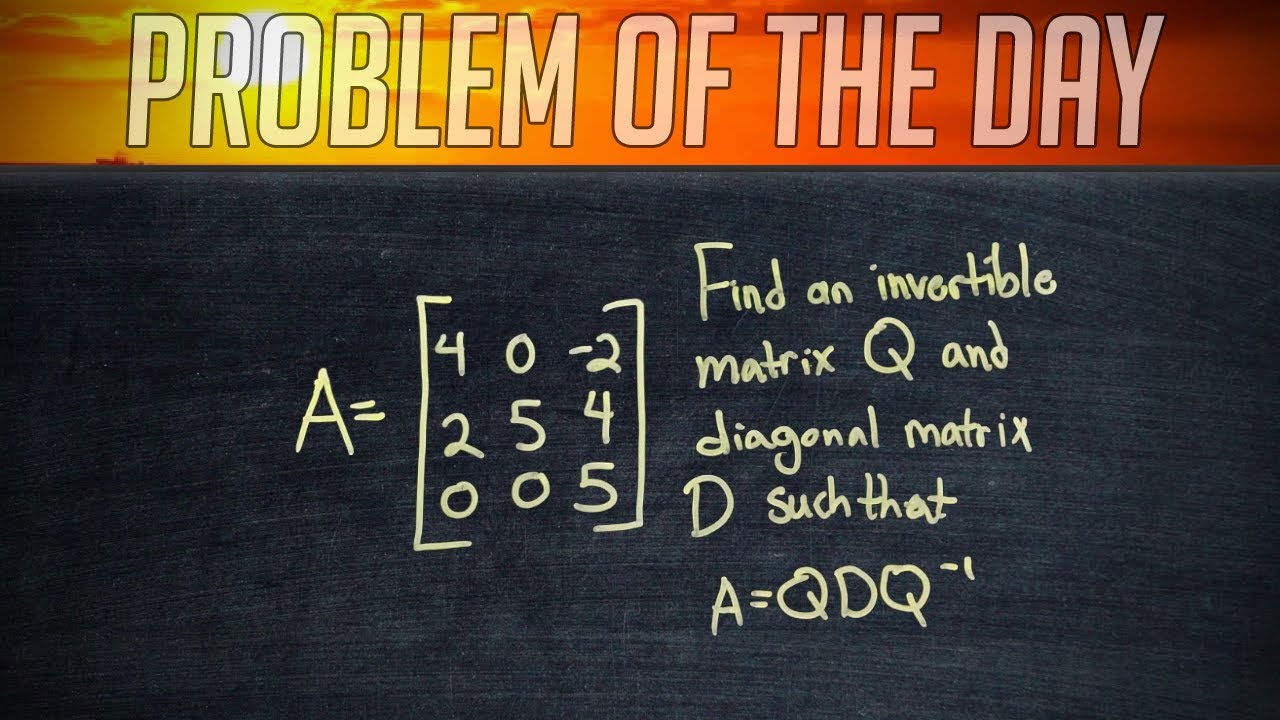 Diagonalizing a matrix with repeated eigenvalues