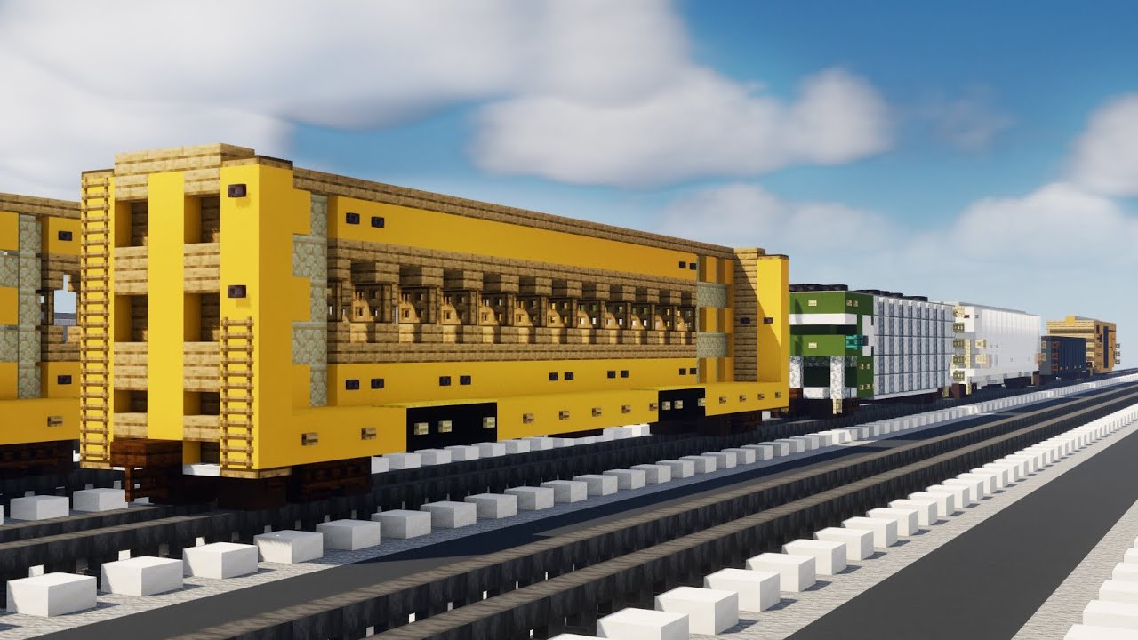 Minecraft Freight Train Railcar Pack 2 Tutorial