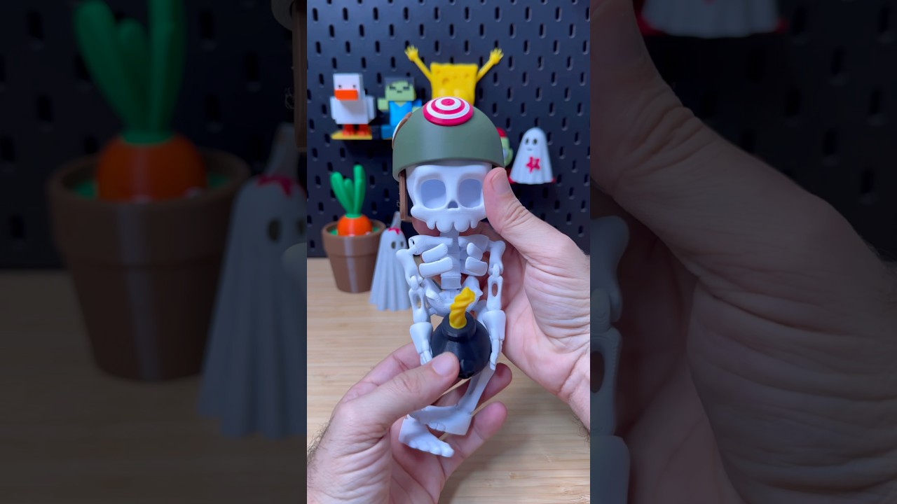 💀 Best 3D Prints for Halloween – Meet the Skeleton Soldier! 🎃