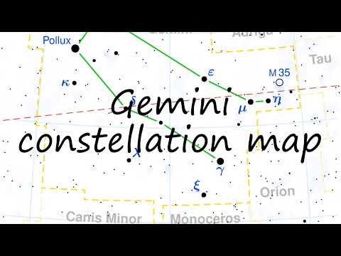 How to pronounce Gemini constellation map in English?