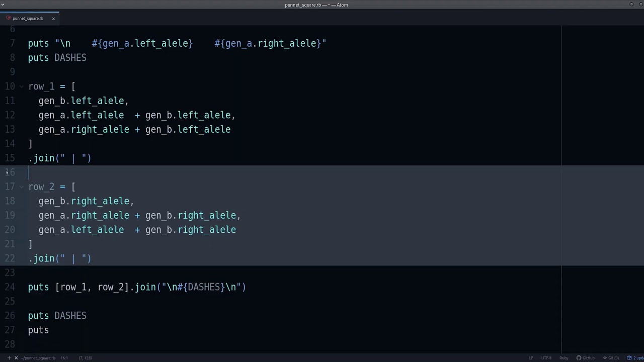 (Live!) Genetics Program Refactoring With Ruby