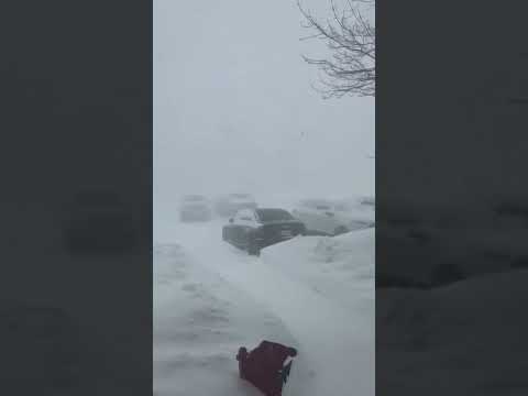 100 inches of snow has fallen in Oswego County, New York since last Monday
