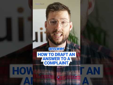 How to draft an Answer to a Summons and Complaint debt collection #creditcarddebt #debt