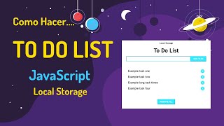 GitHub - garu2/ToDo-List-LocalStorage-JavaScript: Creamos un pequeño ...