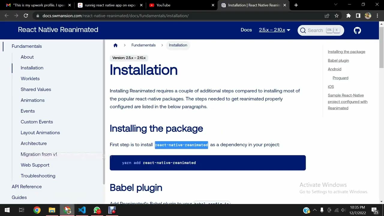 Failed to initialize react-native-reanimated library... FIX