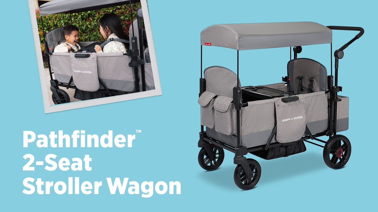 Pathfinder™ 2-Seat Stroller Wagon | Radio Flyer
