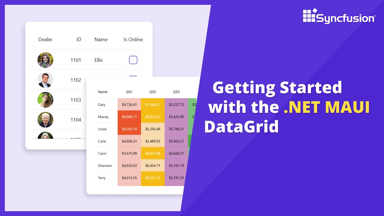 Getting Started with the .NET MAUI DataGrid Control