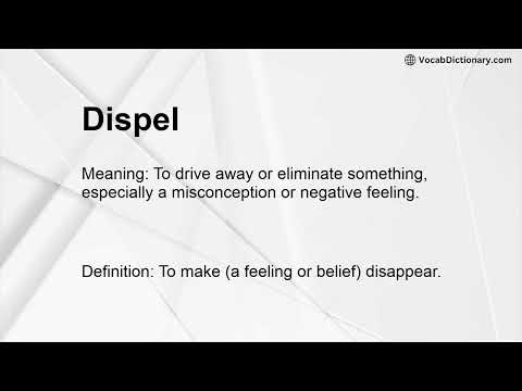 Dispel Meaning