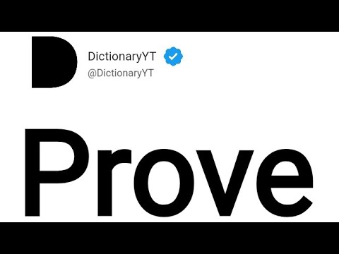 Prove Meaning in English
