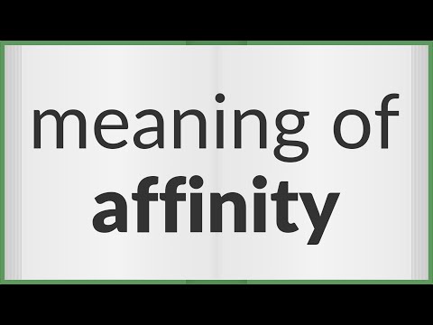 Affinity | meaning of Affinity