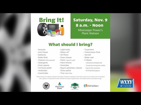 Mississippi Power hosting Hazardous Waste Collection Day