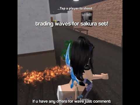 trading waves for sakura set! #roblox #robloxedits #murdermystery2 #mm2