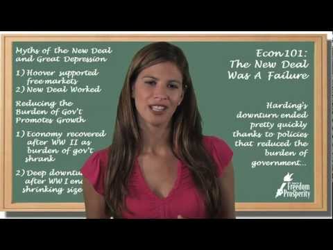 The New Deal Was A Failure: Hoover and FDR Prolonged the Great Depression with Big Government