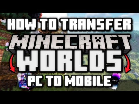 How To Transfer Minecraft Bedrock / Java Worlds (Mobile To PC / PC To Mobile) 1.21 / 2025