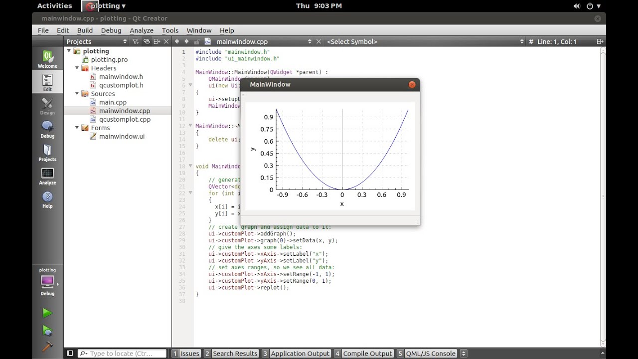 Plotting in Qt using QCustomPlot