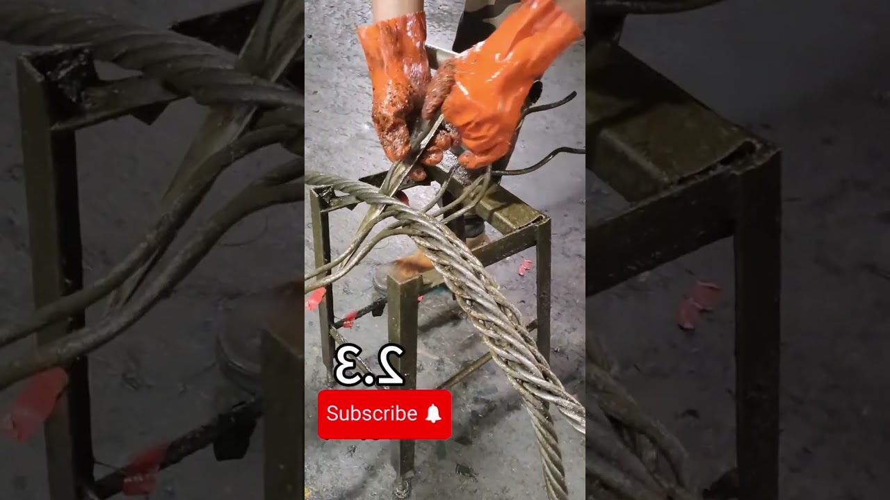 Hand splice wire rope sling #wirerope #machine