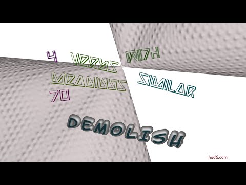 demolish - 6 verbs having the meaning of demolish (sentence examples)