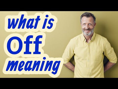Off | Meaning of off