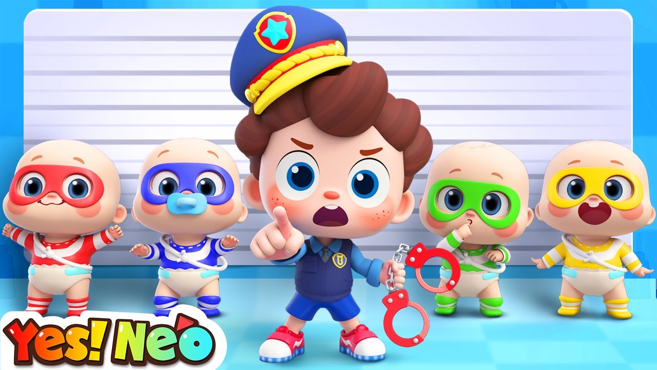 Neo Opens His Own Police | Police Chase Song | Learn Colors | Nursery Rhymes & Kids Songs | Yes! Neo