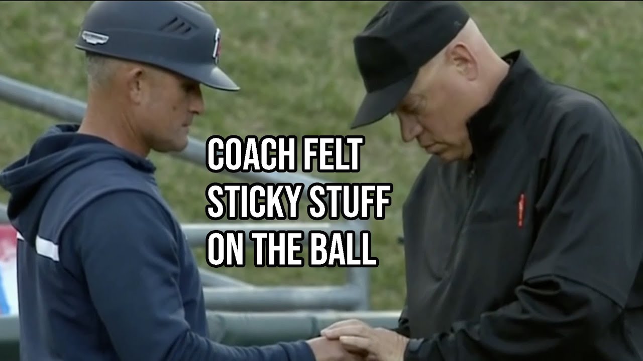 Coach thinks pitcher is cheating, a breakdown
