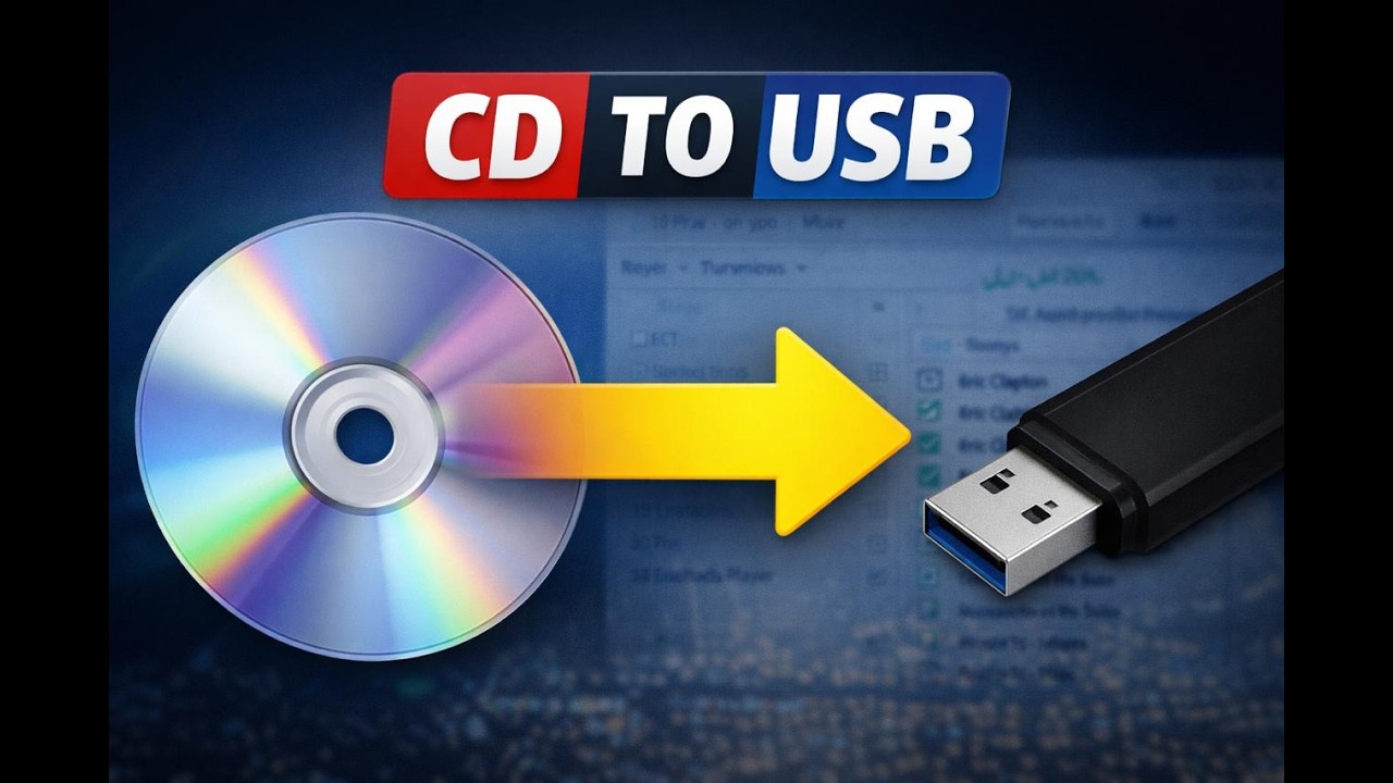 How to Copy Music from CD to USB :Tutorial