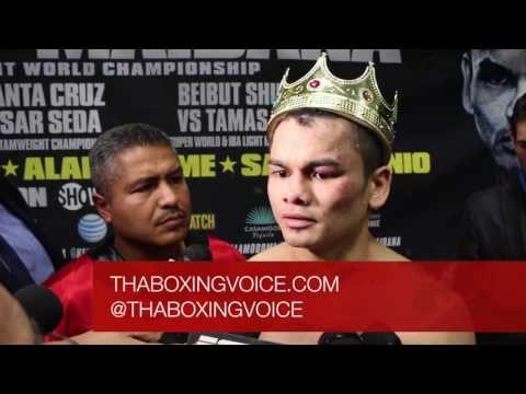 MARCOS MAIDANA POST FIGHT INTERVIEW & CROWD REACTION