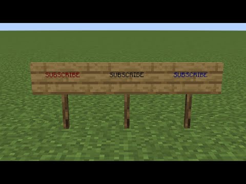 How to change the color of signs in Minecraft