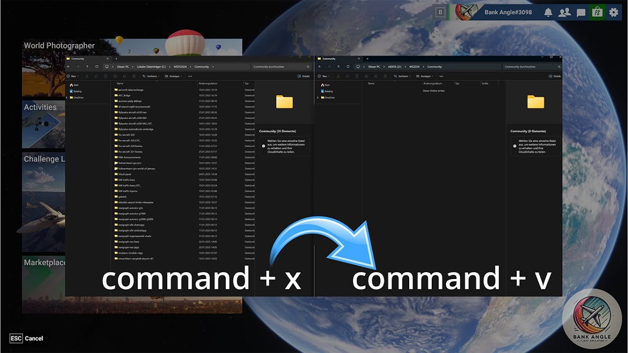 How to change the community folder location in Microsoft Flight Simulator 2024 - Videos ...