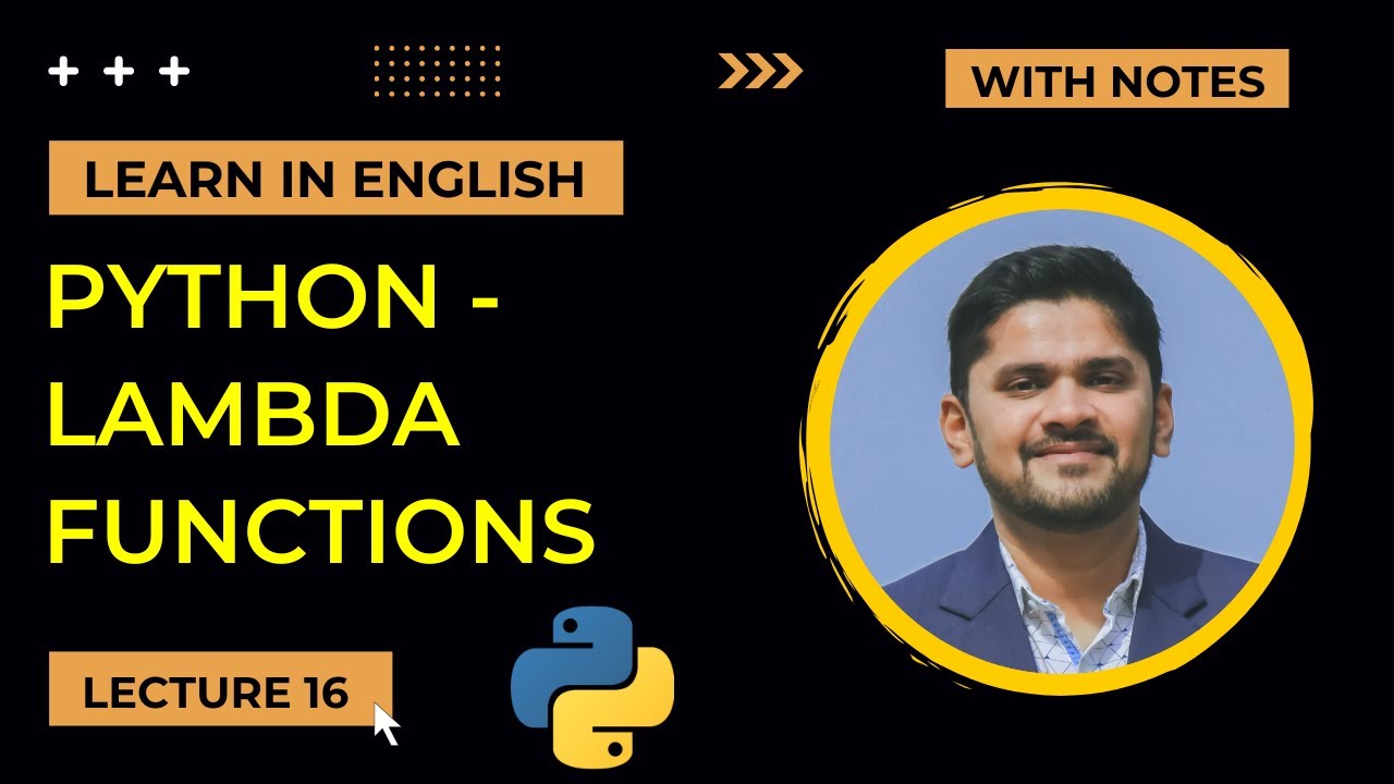 16. Python Lambda Functions Tutorial | Python Tutorial for Beginners | Amit Thinks