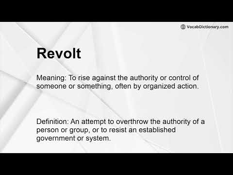 Revolt Meaning