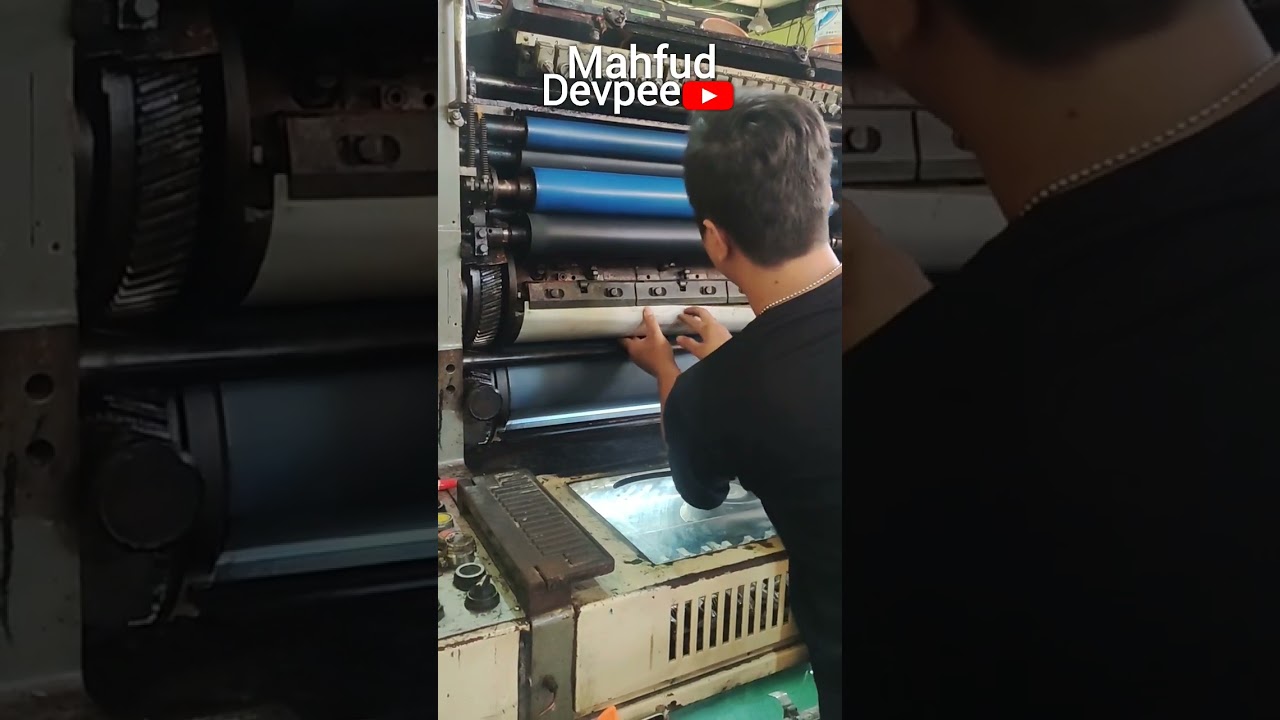 Installing a plate offset printing machine