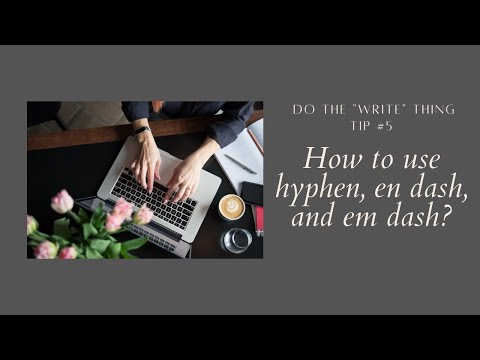 How to use hyphen, en dash, and em dash