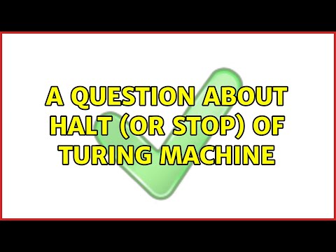A question about halt (or stop) of Turing machine