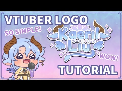 【Vtuber Tutorial】✦ Simple Vtuber Logo Making Tutorial ✦
