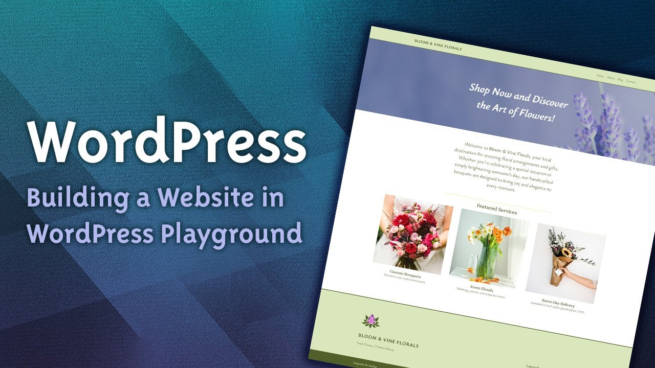Building a Website in WordPress Playground