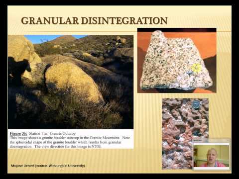 Arid Landscapes I - the weathering processes