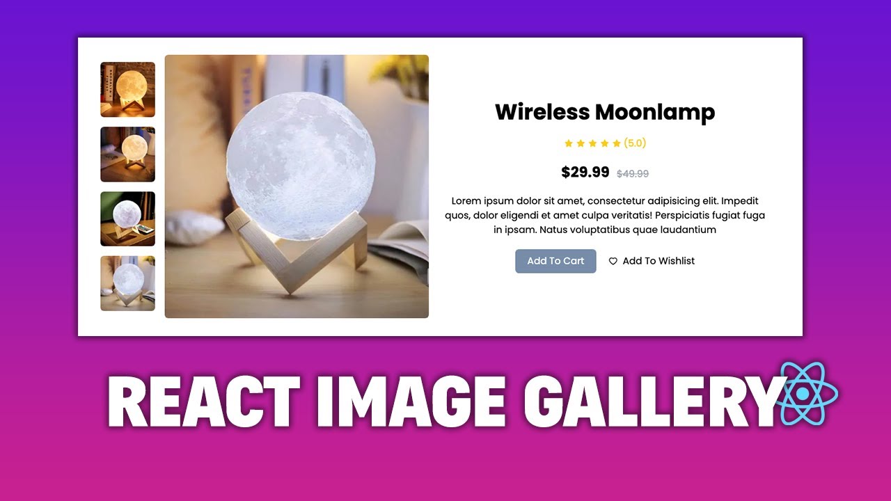 React Product Image Gallery in 7 Min