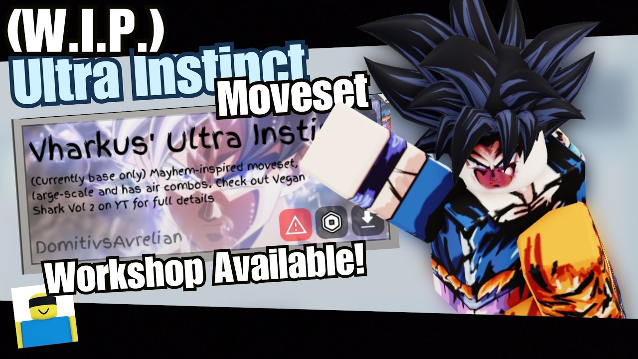 (W.I.P.) Ultra Instinct Goku Moveset! - JJS Skill Builder