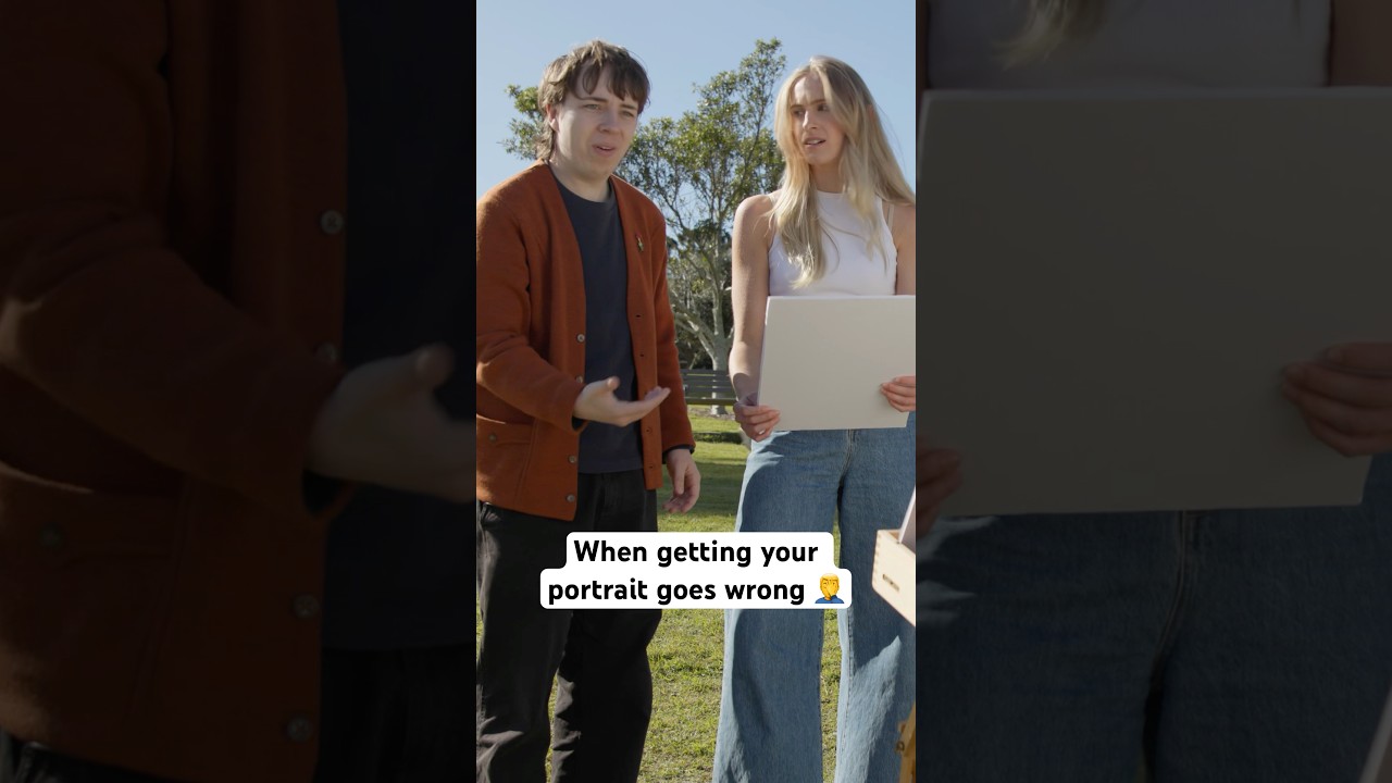 When getting your portrait goes wrong 🤦‍♂️ #streetart #art #artist #comedy #skit #sketchcomedy