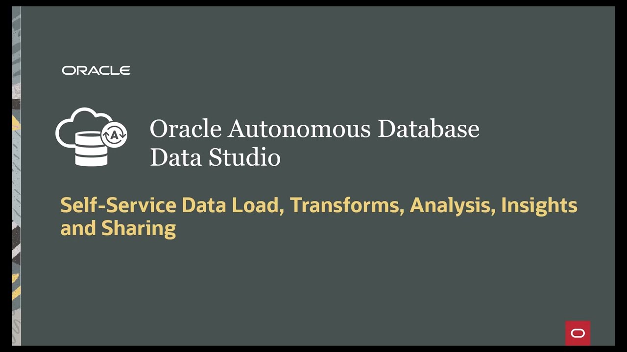 Load data quickly and easily into Oracle Autonomous Database with Data Studio