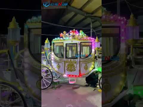 royal carriages with customized lights #carriage #cart #wedding #electric #playground #waterpark